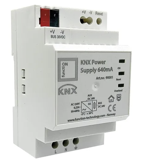 KNX Strömförsörjning 640 mA, 90001 | function Products AB